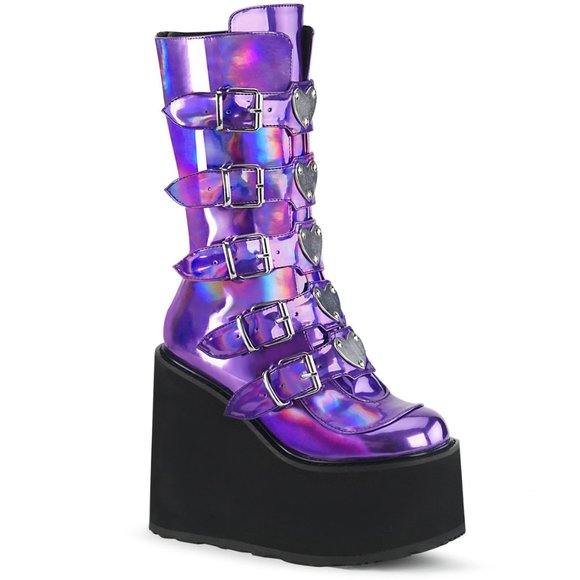 Demonia | Shoes | Demonia Swing23 Purple Platform Rave Boot | Poshmark